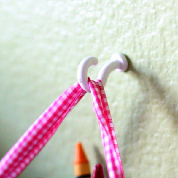 Solid White Pack – 40 Hooks per Pack | wall-hooks.com